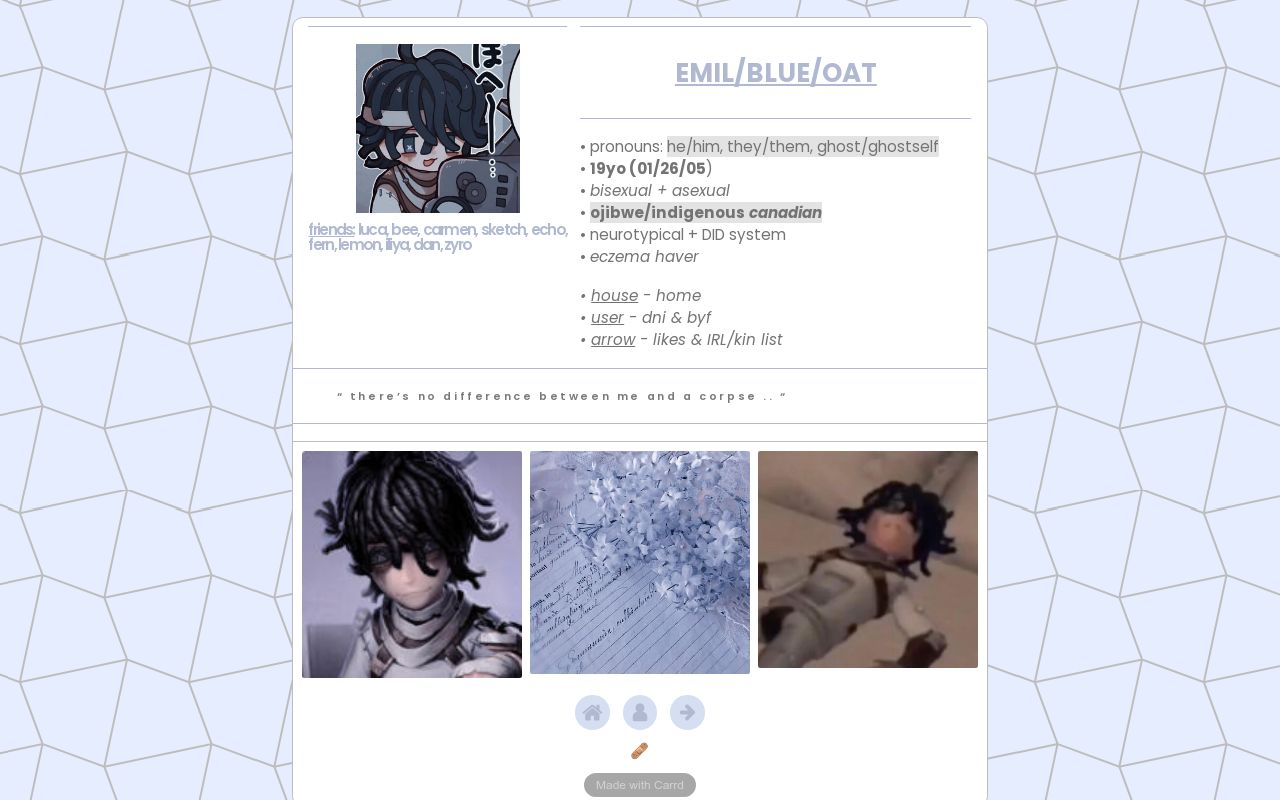 emil’s first ever carrd^_^